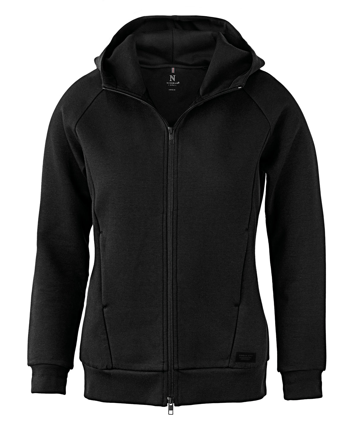 Womens Hampton premium double-faced hoodie | black – teeone