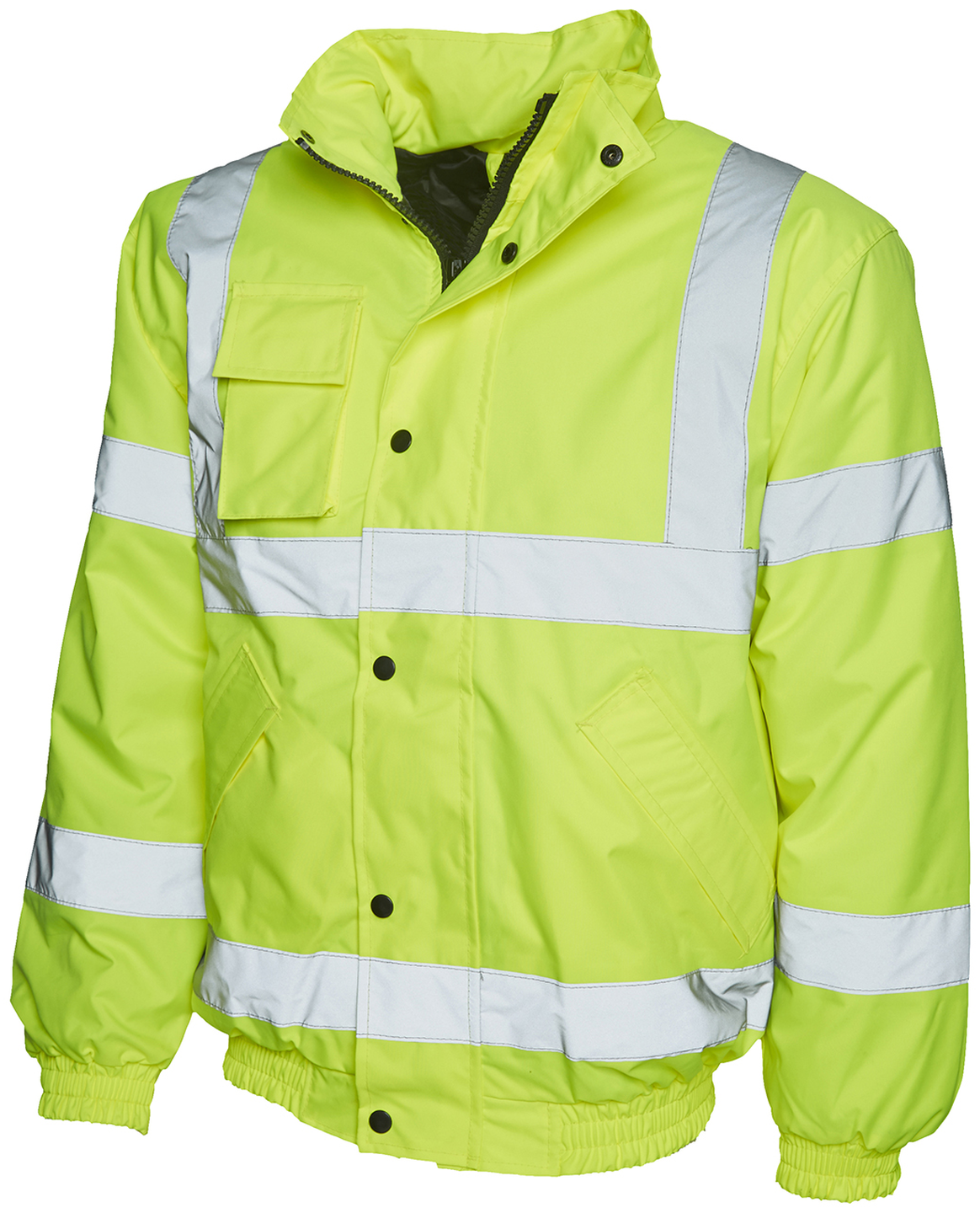 Stay Safe and Visible with our Hi Vis Bomber Jacket | UC804 – teeone