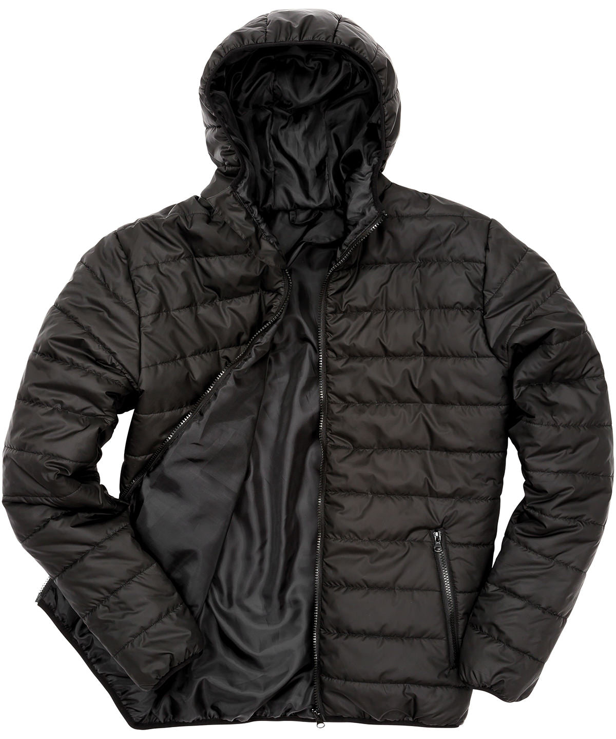Soft padded jacket | black – teeone